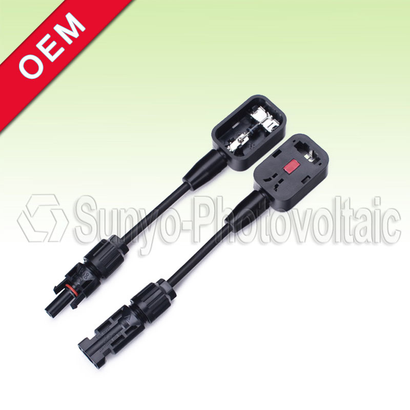 MC4太阳能光伏接线盒SY-JB1A带防水连接器接头TUV标准节能-阿里巴巴