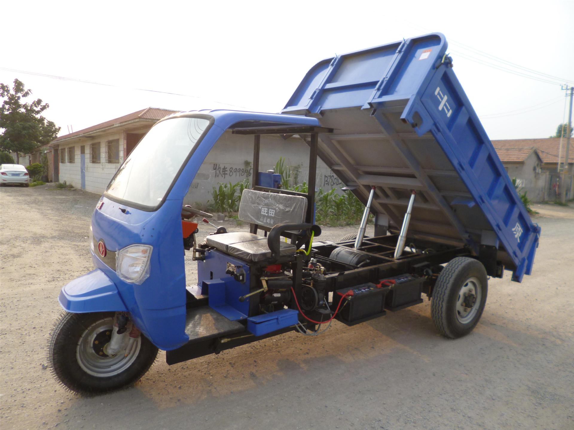 简易棚，中置方向盘，五十铃断气刹后桥，特殊用途自卸三轮车汽车 - 汽配批发网