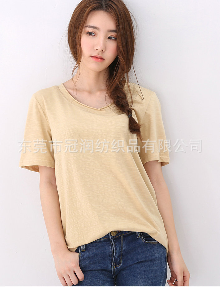 21S全棉竹节汗布 竹节单面针织布 夏季纯棉t恤面料 竹节棉汗布-阿里巴巴