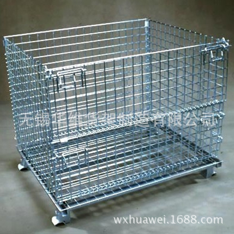 厂家直销金属仓储笼 物流周转笼 电镀可折叠仓储笼 - 机械设备批发网