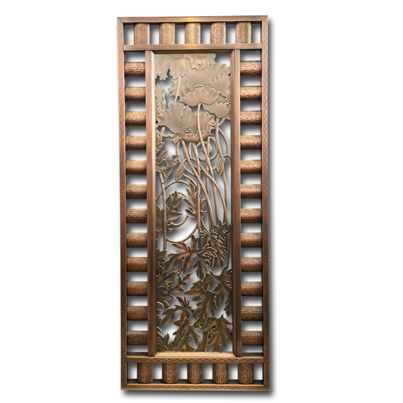 供应不锈钢实心激光镂空屏风 不锈钢地弹大门门花 - 五金批发网