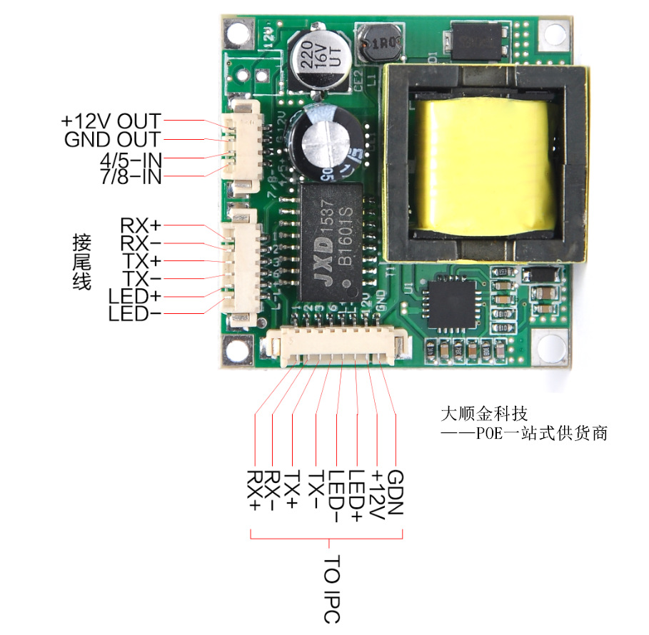 物联网POE供电模块 12V2A智能IoT供电POE 物联网读卡器POE供电-阿里巴巴