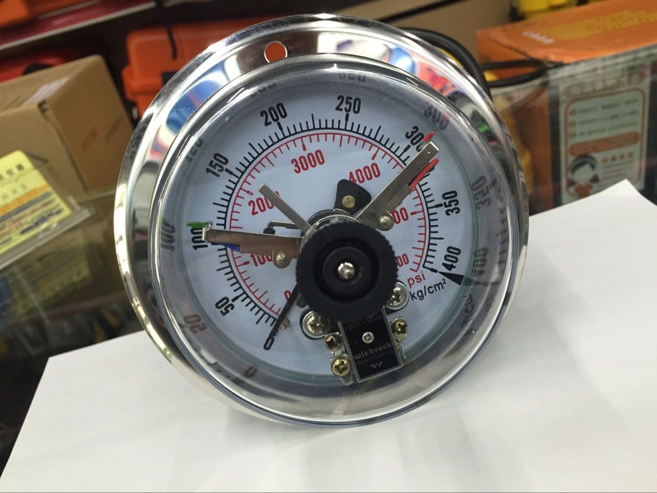 台湾双叶电接点压力表YXC-100BF-ZT 400KG上下限双上限全不锈钢-阿里巴巴