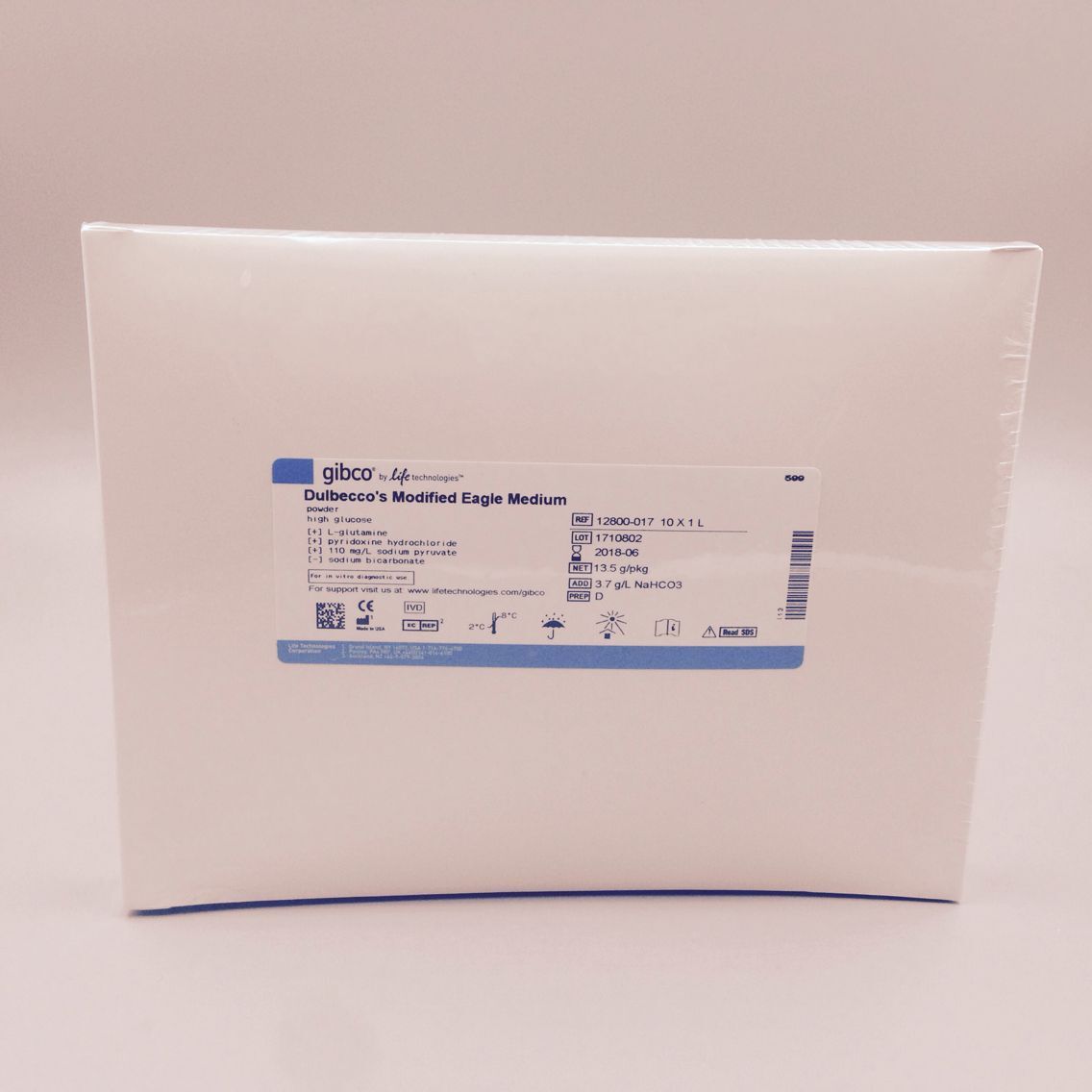 DMEM高糖细胞培养基 Invitrogen GIBCO12800-017 /058 10*1L 盒品牌：Gibco进口-盖德化工网