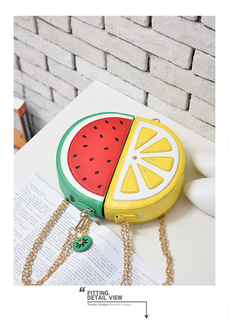 Wholesale cartoon fruit chain shoulder bag - Nihaojewelry