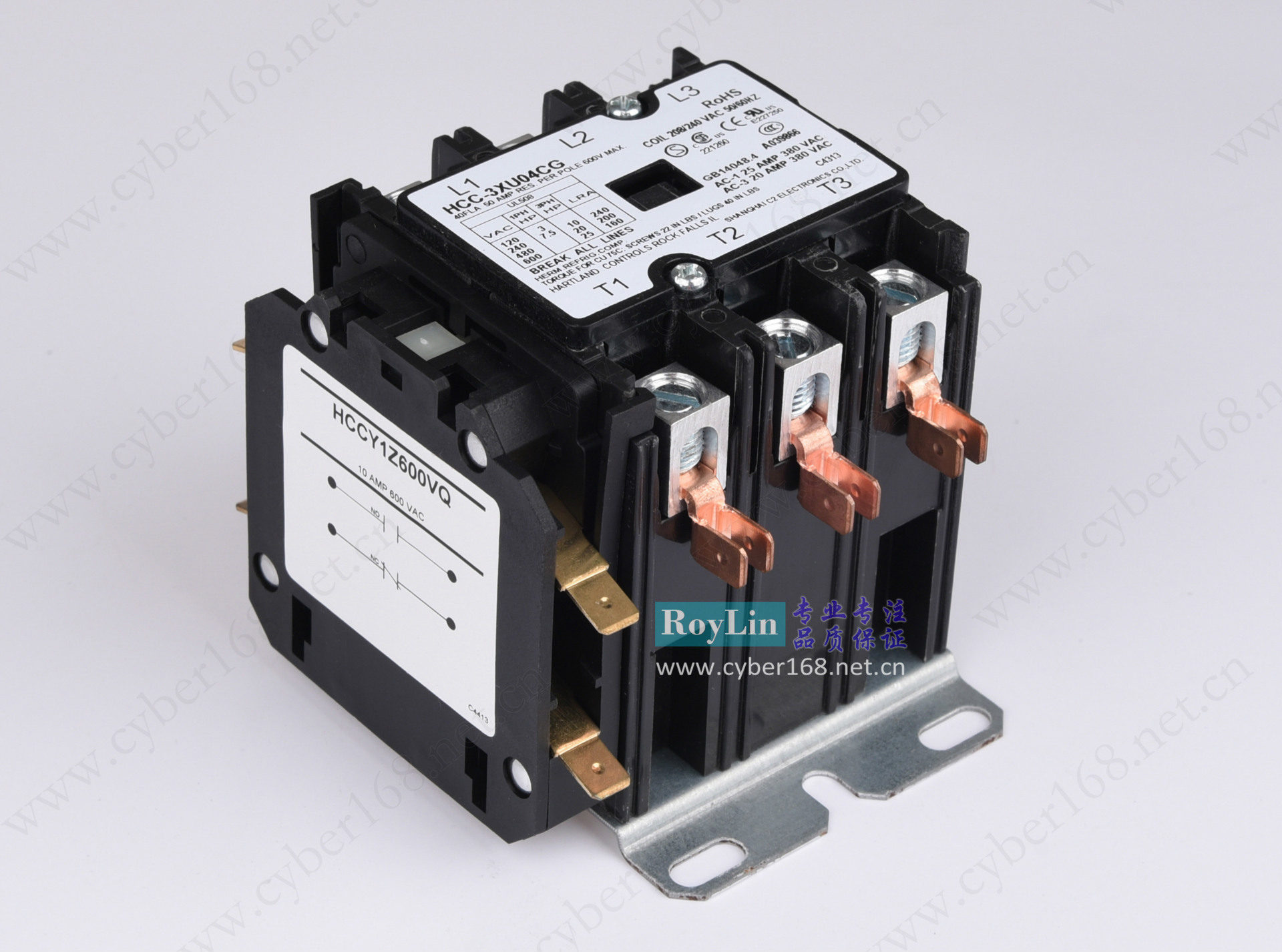 一常开一常闭1NO/1NC 10A 600VAC侧挂式辅助开关触点交流接触器用-阿里巴巴