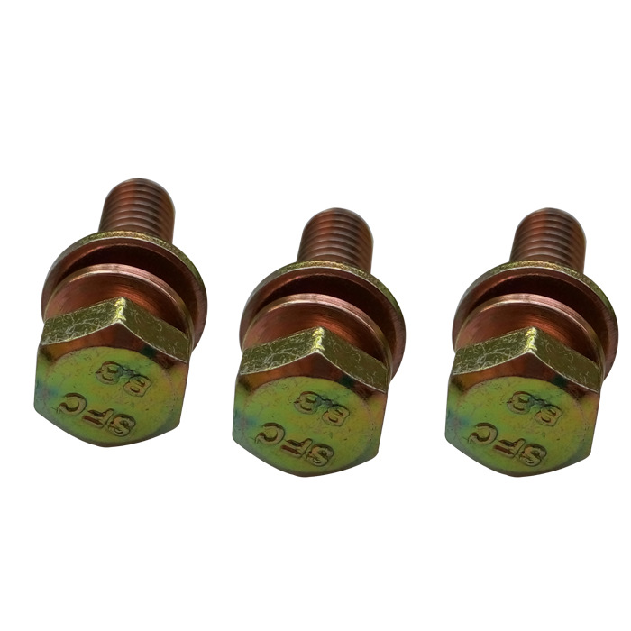 M4-M12上海SFC标五彩锌8.8级外六角三组合螺栓 GB9074.17-阿里巴巴