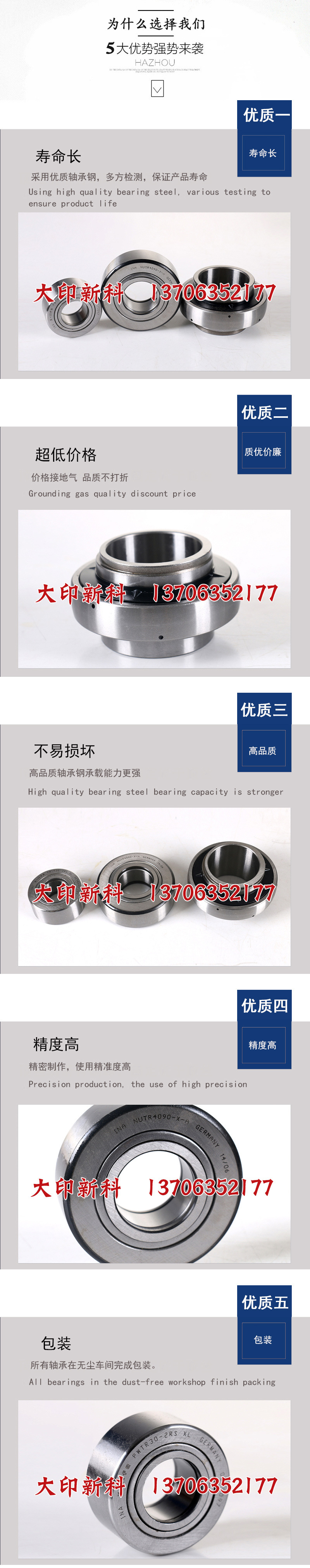 凯斯纽荷兰大滚轮6901PJ轴承 大活塞轴承 跑道轴承 688282轴承-阿里巴巴