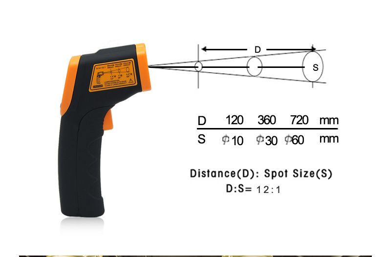 希玛 AR320红外线测温仪工业用激光温度计外贸和内销非接触测温枪-阿里巴巴
