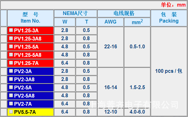 代理进口 正品台湾KSS 绝缘公母插（母）PV1.25-5A 进口 100只-阿里巴巴