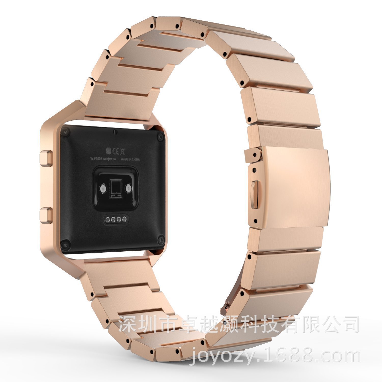 适用于fitbit blaze智能手表金属不锈钢链式手表带原装款金属表框-阿里巴巴