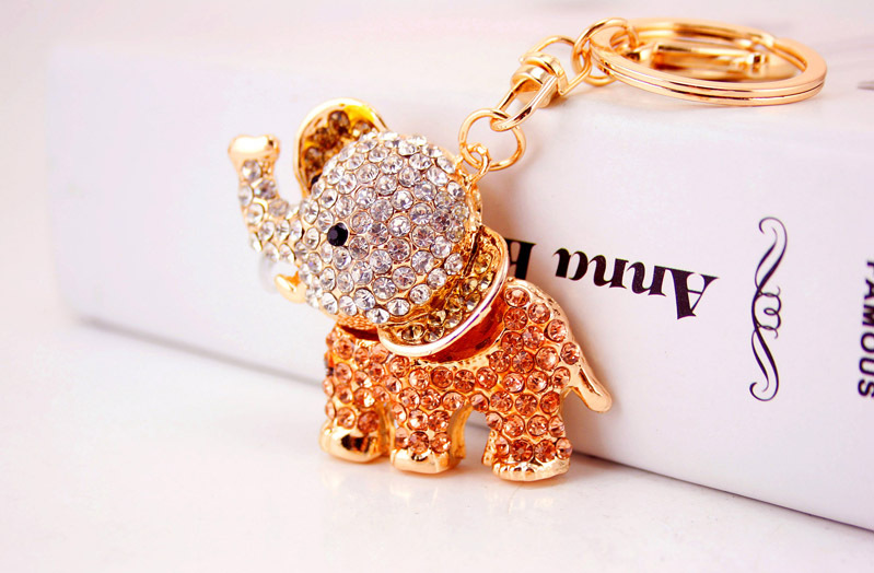 Creative Diamond Cute Cartoon Elephant Keychain