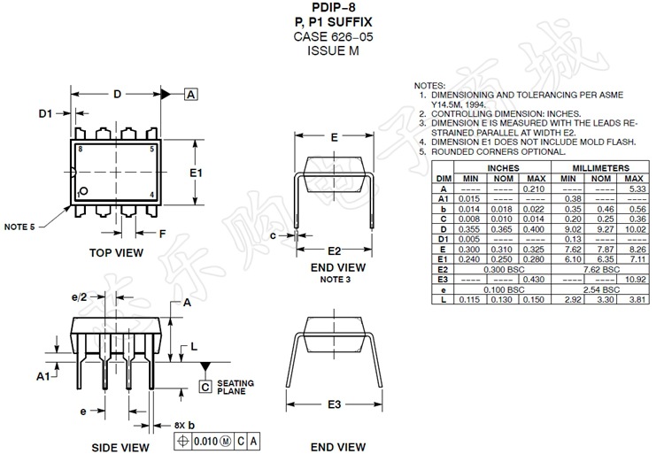 dip8封装尺寸,型号,电子元件_大山谷图库