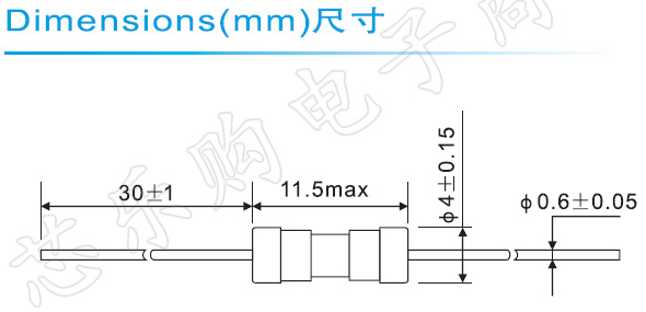 保险丝T2AL250V 3.6*10MM 2A 250V 带引脚保险管 快断保险丝-阿里巴巴