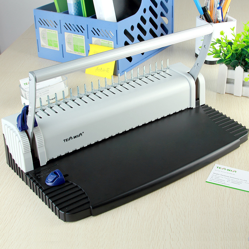 特价清仓 天文3103金属手柄装订机 梳式文本装订机安全省力装订器 - 机械设备批发网