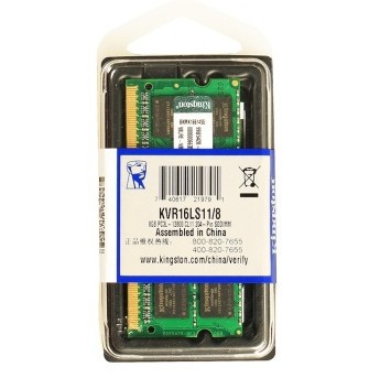 金士顿(Kingston)原装正品 低电压版 DDR3 1600 8GB 笔记本内存 - 数码批发网