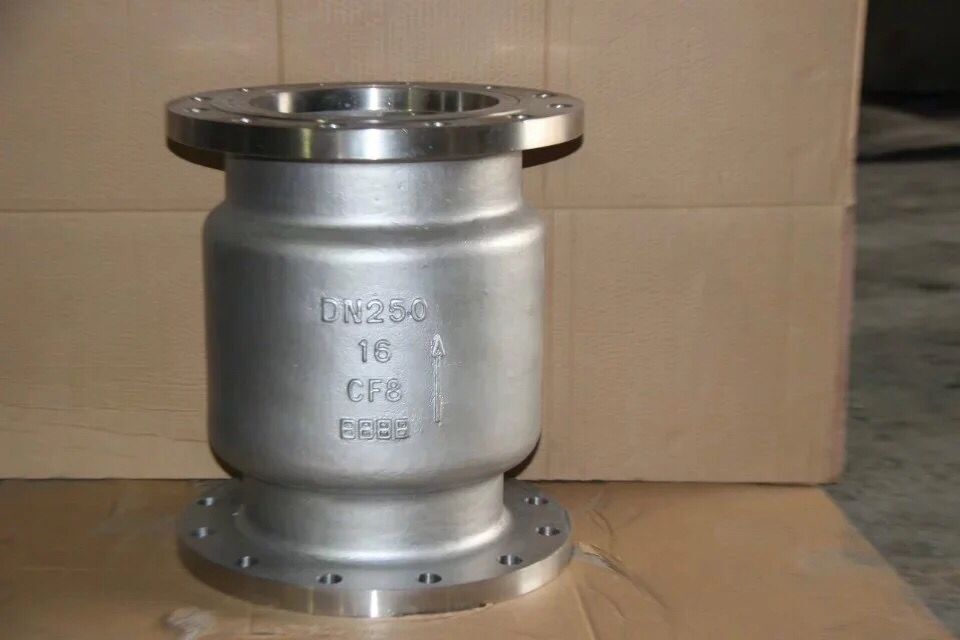 304 不锈钢国标法兰止回阀 H42W-16P 国标 重型立式止回阀 - 阀批发网