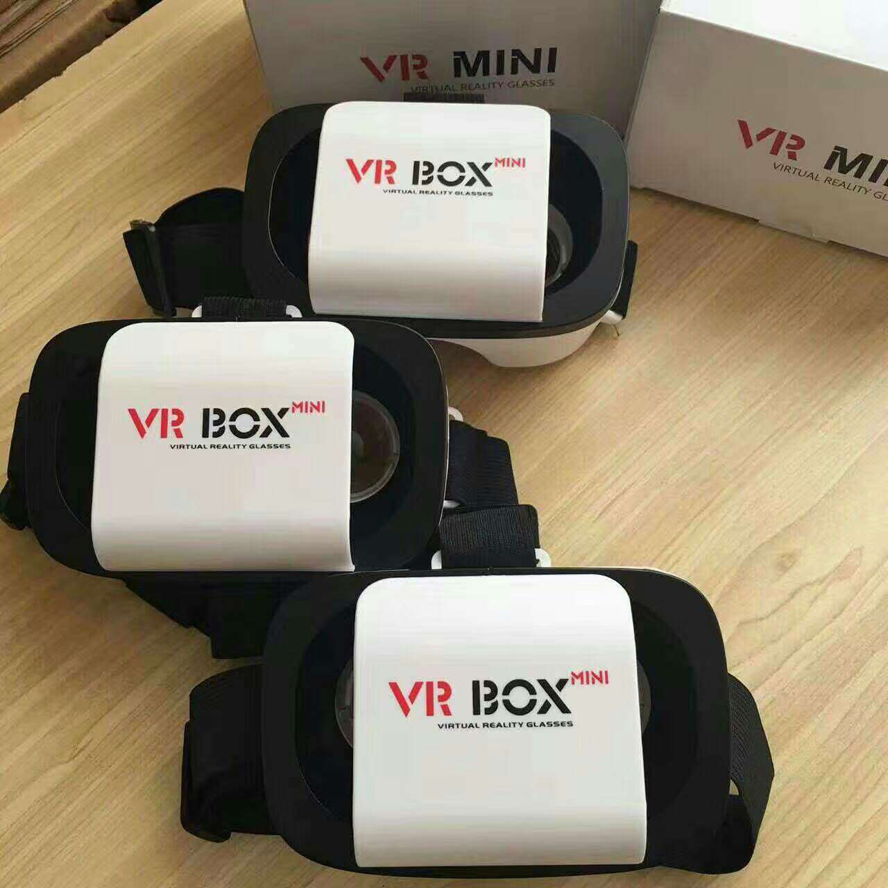 VR box mini 虚拟现实眼镜头戴式迷你3D眼镜 vrbox三代 - 办公批发网