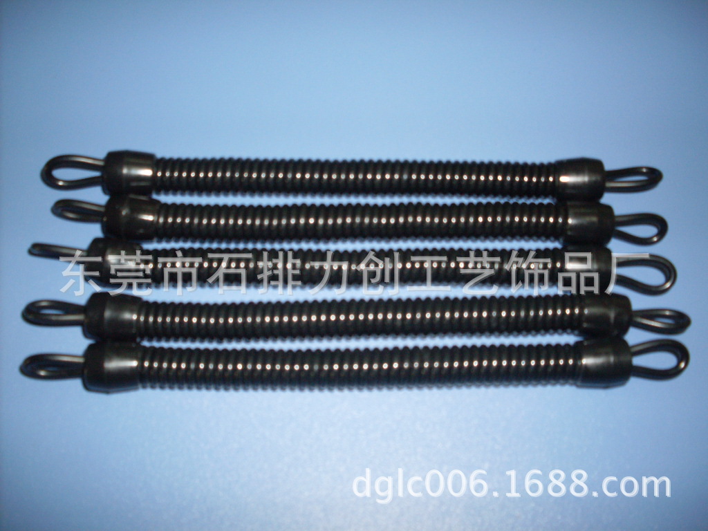 源头厂家批发塑料弹簧绳PU弹簧挂绳钥匙扣伸缩绳黑色弹力绳电话绳-阿里巴巴