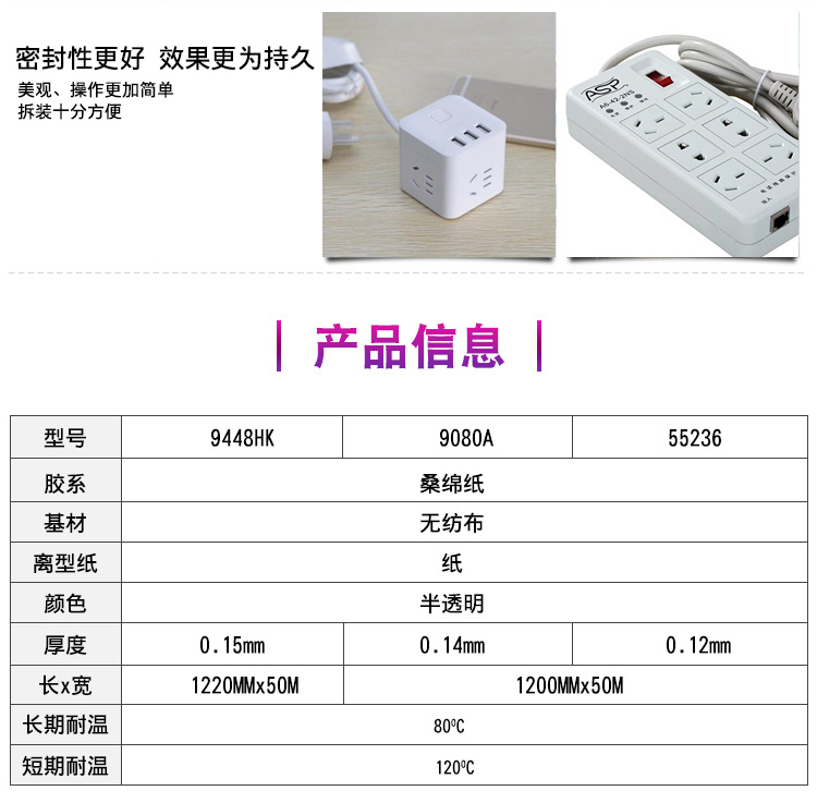 3m9080hl棉纸双面胶 无纺布白色9448HK雙面膠强粘半透明正品3m胶-阿里巴巴