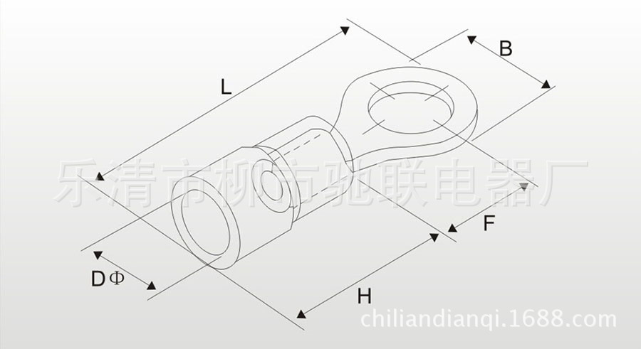 冷压端子 圆形预绝缘端头 RV3.5-10铜线耳-阿里巴巴