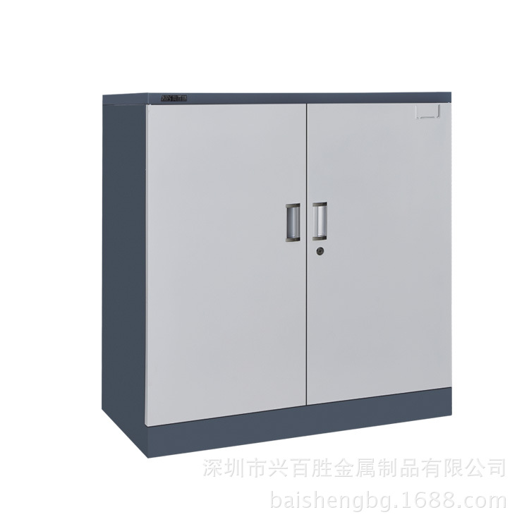 深圳厂家批发直销铁开门柜文件对开铁开门柜资料矮柜文件柜 - 办公批发网