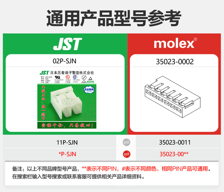 千金供应04P-SJN塑壳JST连接器接插件现货-阿里巴巴