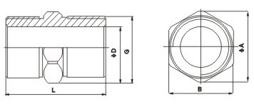 不锈钢防爆管接头BGJ-G1/2 G3/4防爆对丝 防爆管箍 4分6分1寸DN20-阿里巴巴
