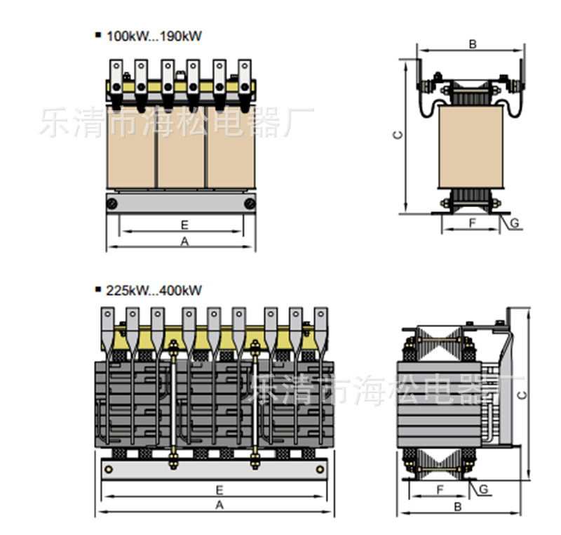 德力西电气QZB-55KW 380V系列起动自耦变压器 - 电气控制批发网