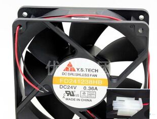 正品 Y.S.TECH元山 FD241238HB 12038 24V 0.36A 变频器散热风扇-阿里巴巴