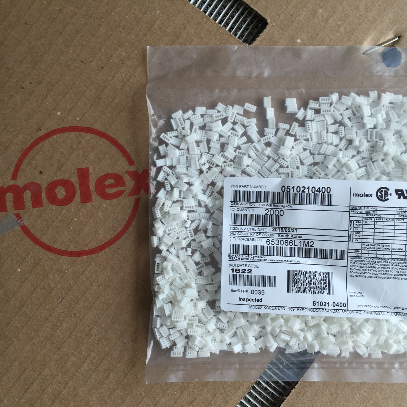 现货优势供应MOLEX 510210400 51021-0400 1.25-4P-阿里巴巴