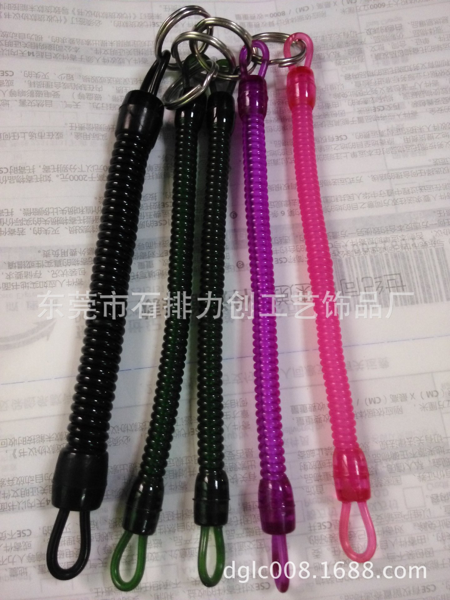 厂家批发弹簧失手绳 渔具弹力拉绳 黑色弹簧条 PU塑料弹簧绳-阿里巴巴