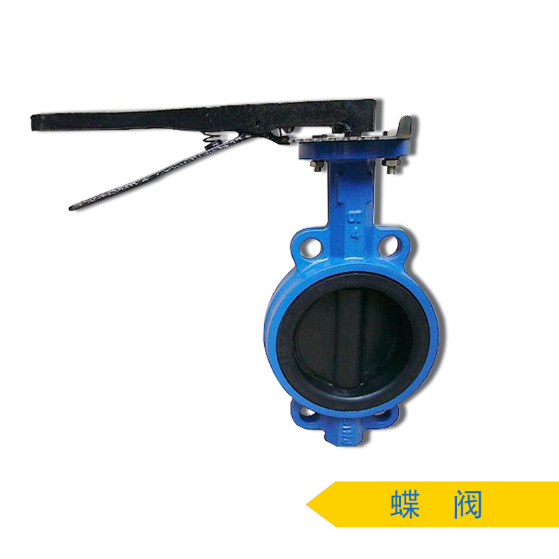 【阀门】D71J-16全衬胶硬密封蝶阀 消防法兰蝶阀直通式手动蝶阀-阿里巴巴