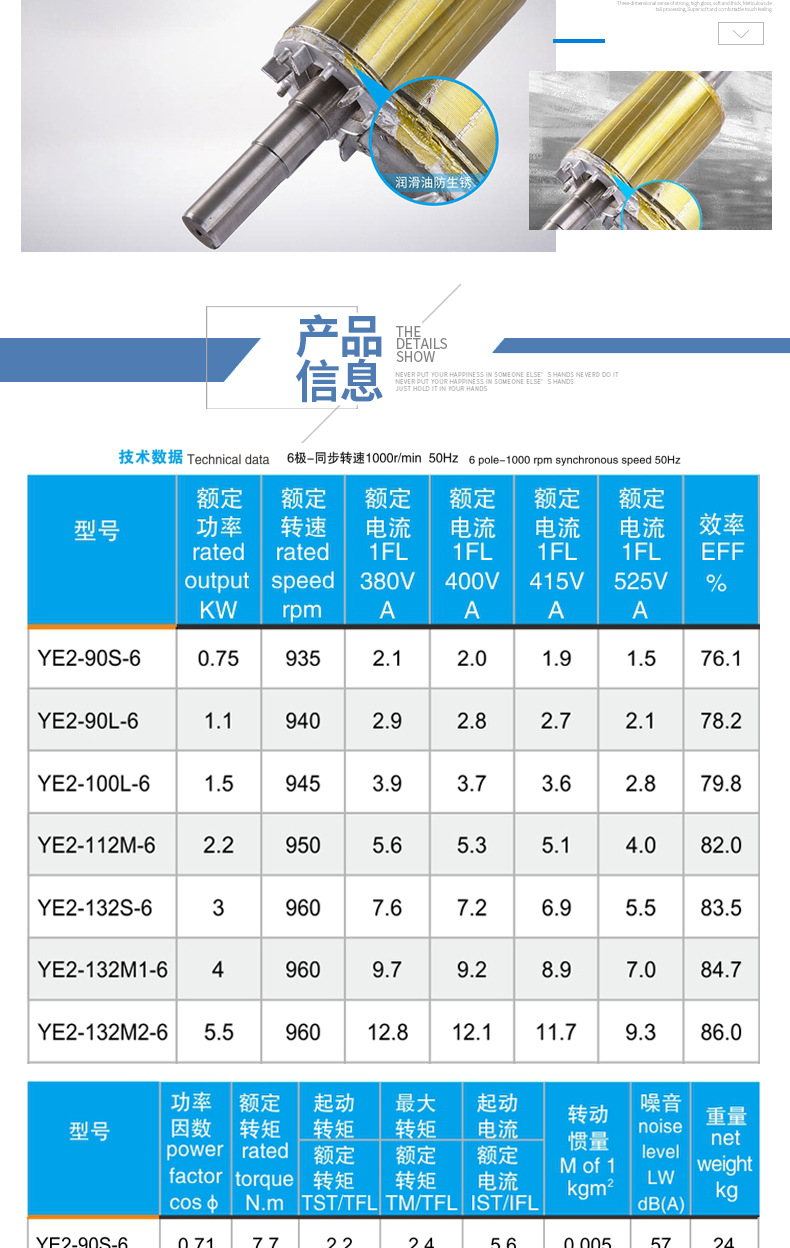 销名泰YE3-100L-2极3KW三相异步电动机交流立卧式马达电机机械制-阿里巴巴