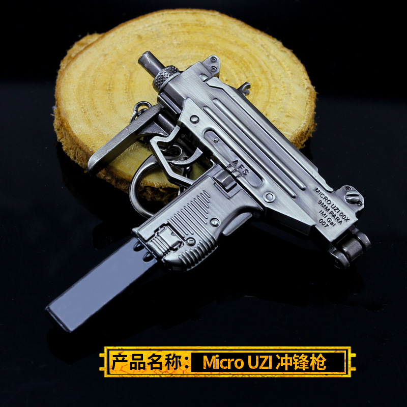 TOY 1/5 PUBG Mini Micro UZI 9mm SMG gun BattleField4 Battleground Metal ...