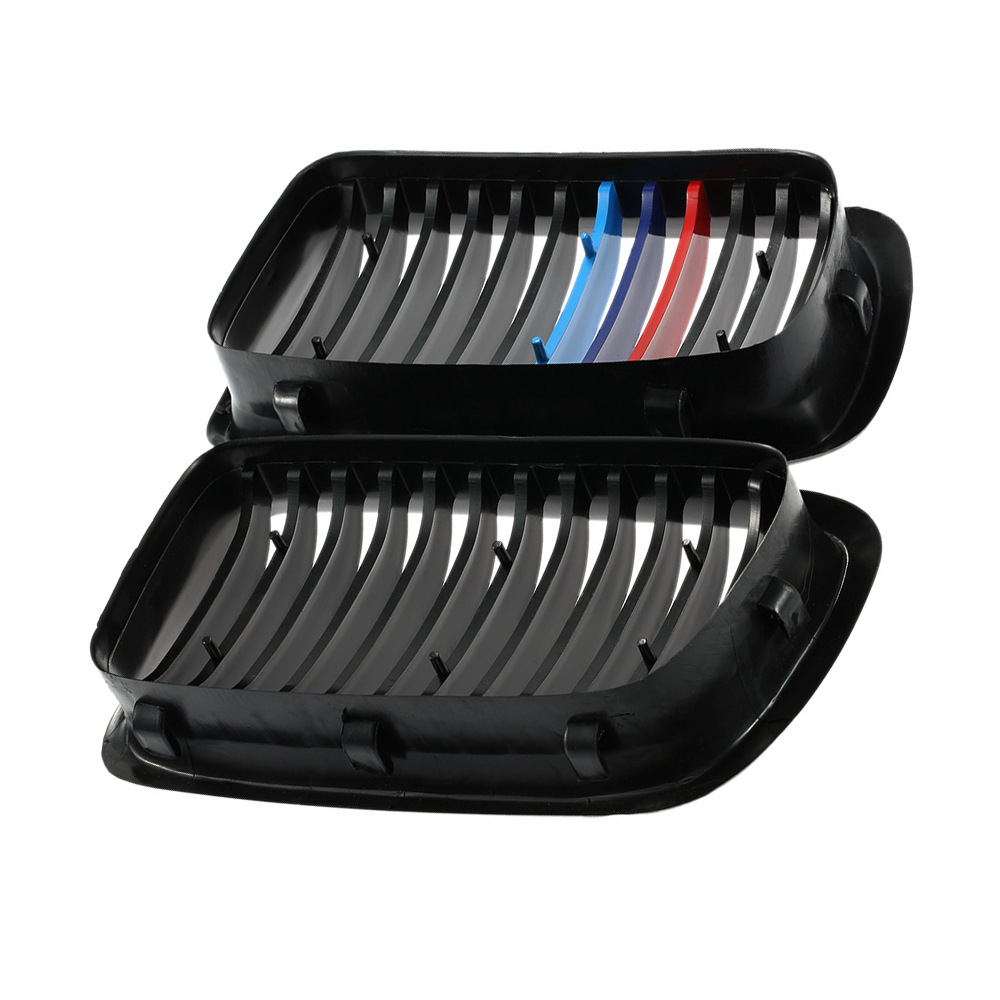 适用于宝马7系中网改装E38 99-01年728i 730i 哑黑M版中网格栅-阿里巴巴