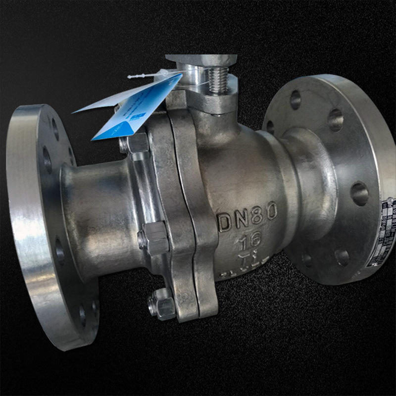 Q41F-25P 不锈钢304手动球阀 CF8法兰连接球阀-阿里巴巴