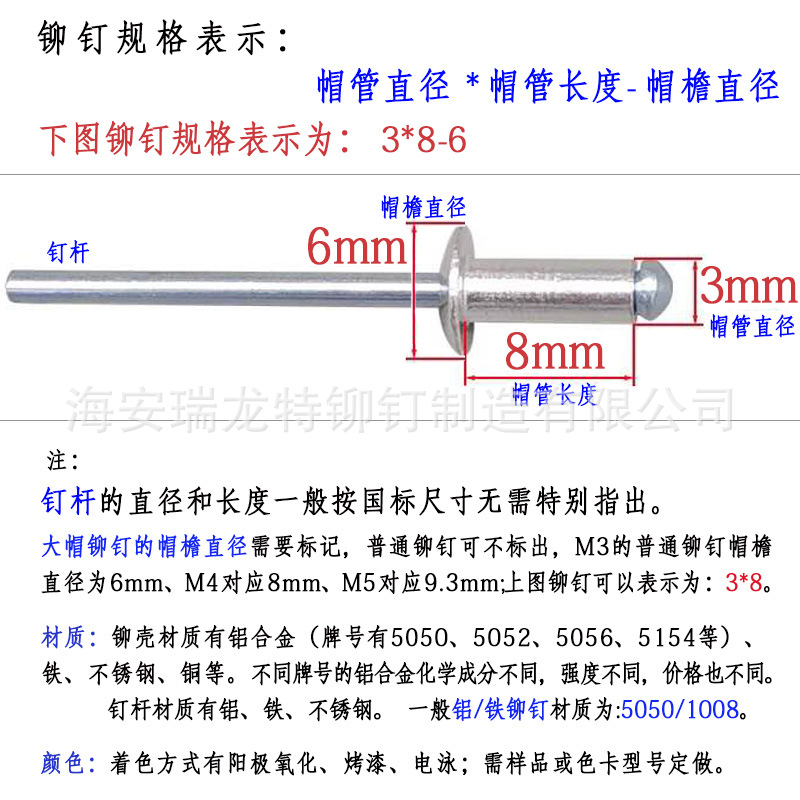304不锈钢拉花铆钉酒盒封口彩色防伪开瓣抽芯卯丁字母大盖帽铆钉-阿里巴巴