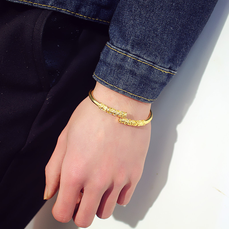 Wholesale great sage returns ruyi golden hoop bang bracelet - Nihaojewelry