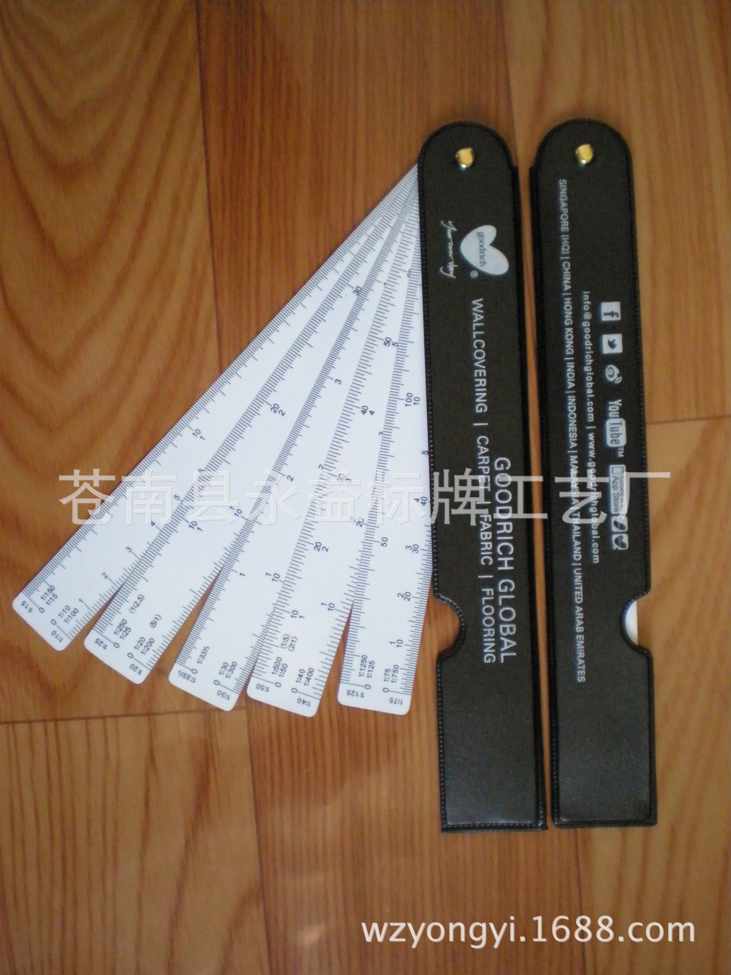 厂家专业生产pvc折叠尺 pvc比例尺 5片折叠尺 扇形比例尺 缩图尺-阿里巴巴
