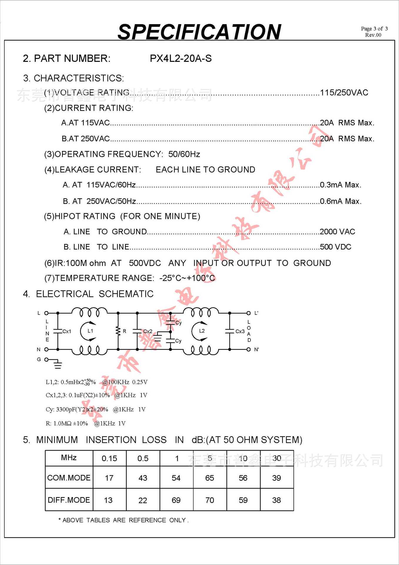 普鑫EMIPXIN滤波器双级PX4L2-20A-S宽频高磁导率锁螺丝电源滤波器-阿里巴巴