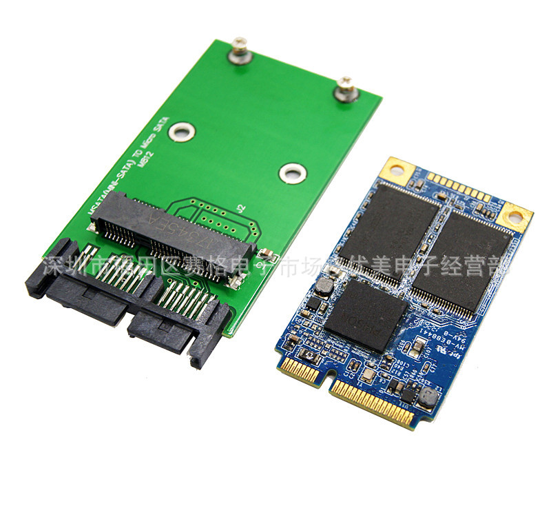 msata mini pci-e ssd 固态硬盘 转1.8寸 micro sata 接口 转接卡-阿里巴巴