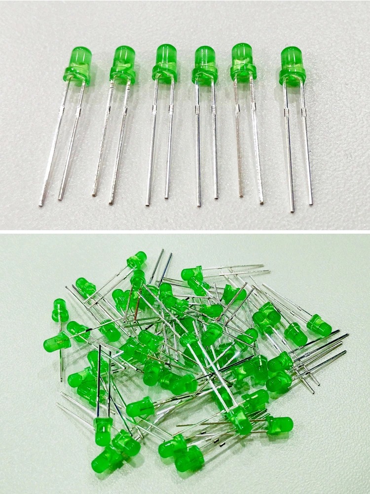 3MM led 绿发绿 F3普绿指示灯 发光二极管3mm LED灯珠厂家供应-阿里巴巴