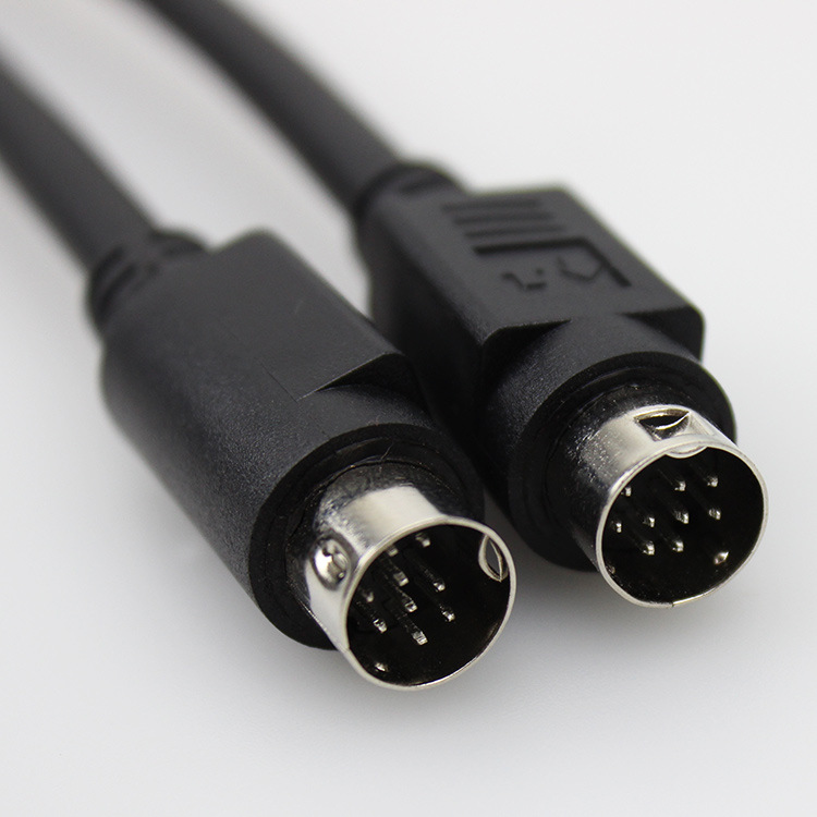 9芯s端子音视频线9P迷你 din信号线Mini Din cable MD9针声卡线-阿里巴巴