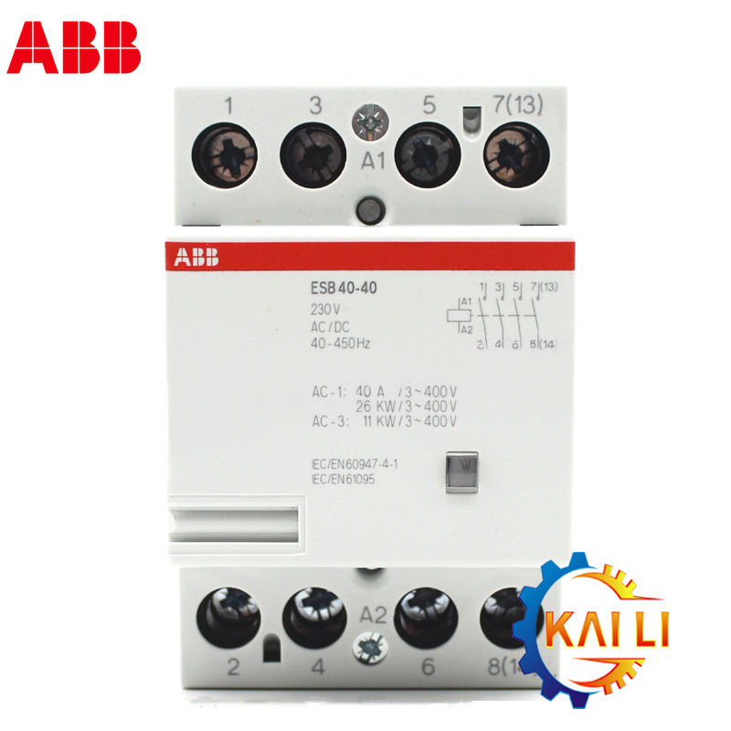 ABB建筑用接触器ESB40-40*24V AC/DC原装正品40A/4NO现货供-阿里巴巴