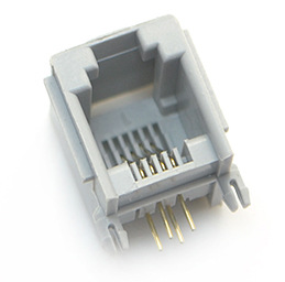 深圳工厂机顶盒插座RJ11-6P2C 1x2 全塑黑色 rj11母座rj11连接器-阿里巴巴