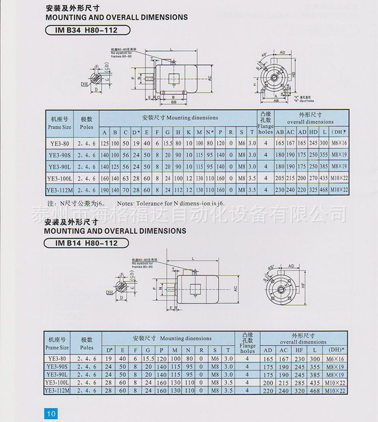 高效节能电动机YX3/YE3-112M-4P-4KW-B35江苏大中电机电机 包邮-阿里巴巴