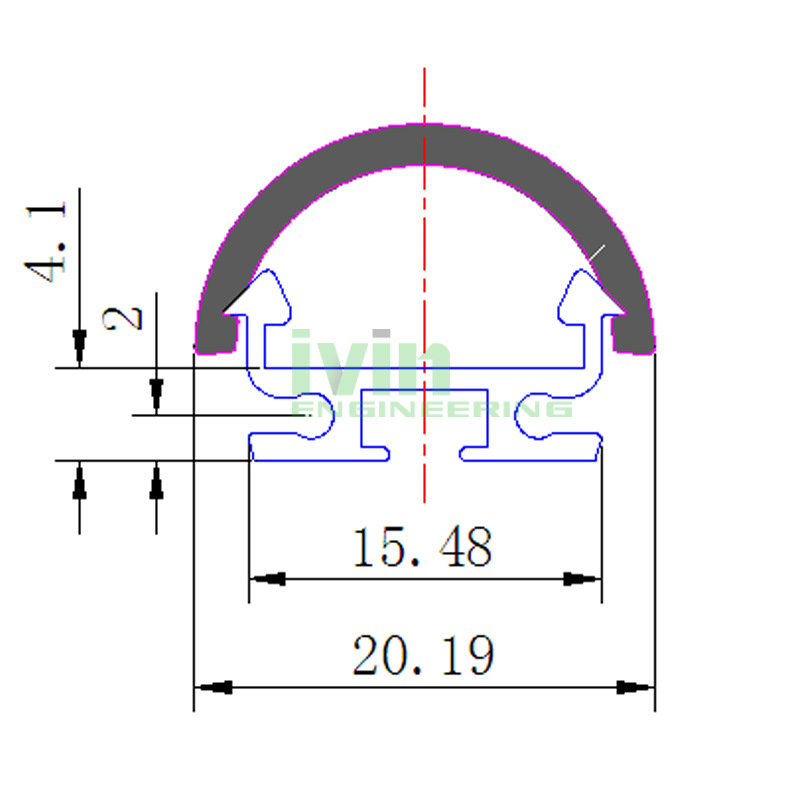 LED灯条铝槽 LED软灯条外壳 LED线性灯外壳 办公室内装饰照明-阿里巴巴