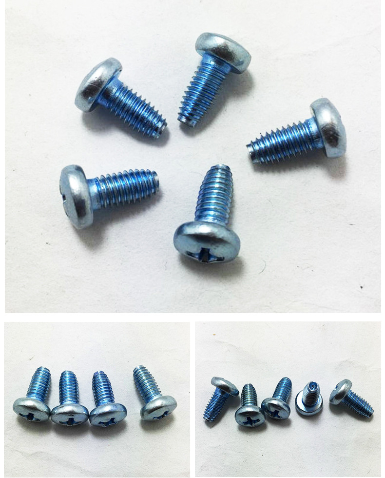 镀锌盘头三角牙螺丝十字槽盘头自攻自锁锁紧螺钉机柜螺丝M3M4M5M6-阿里巴巴