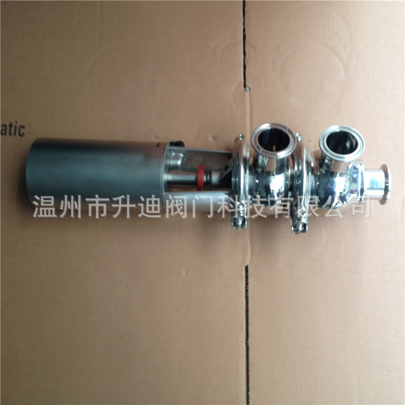 供应304材质卫生级快装气动换向阀 F型不锈钢三通截止换向阀-阿里巴巴